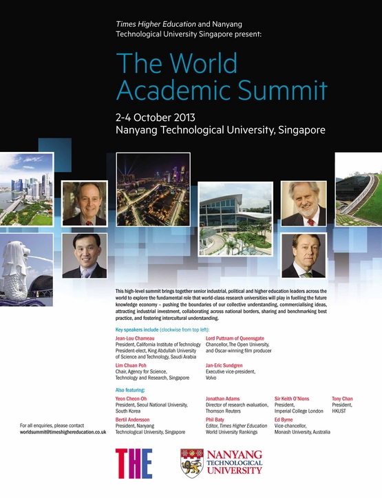 Advert: Academic world summit | Times Higher Education (THE)