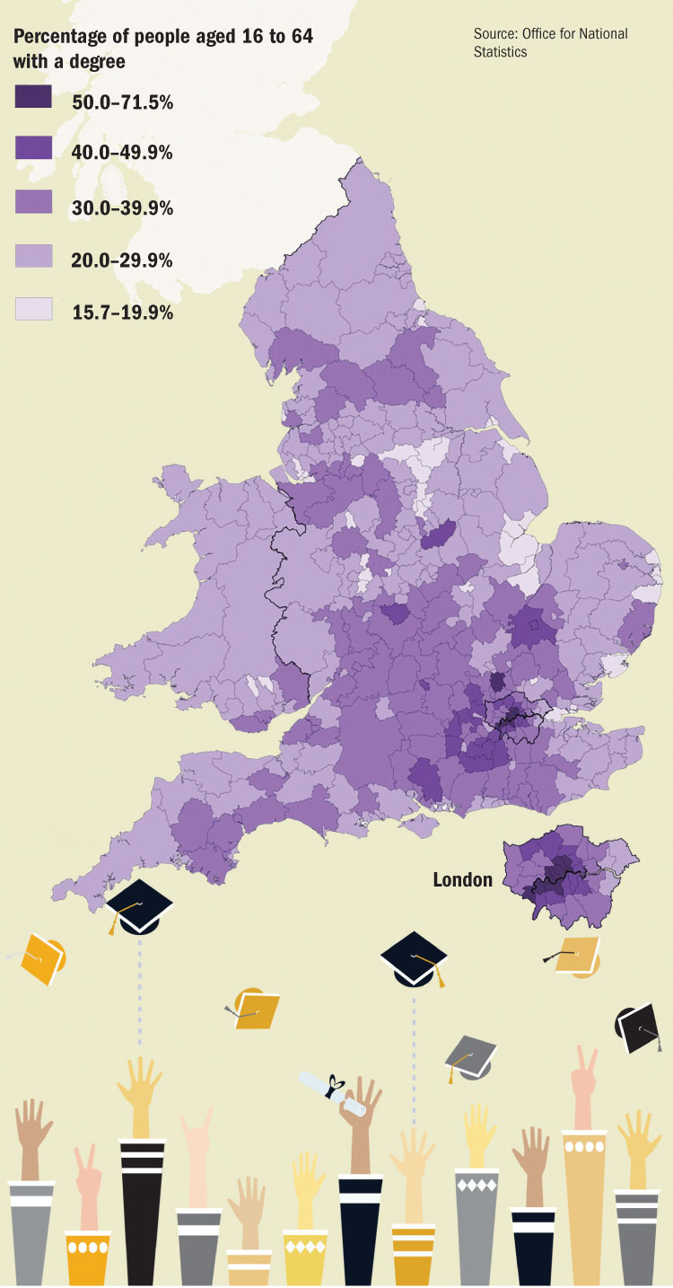 Geographical distribution of degree holders | Times Higher Education (THE)