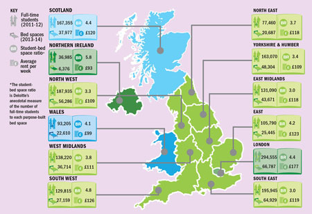 Deloitte maps space in student cribs | Times Higher Education (THE)