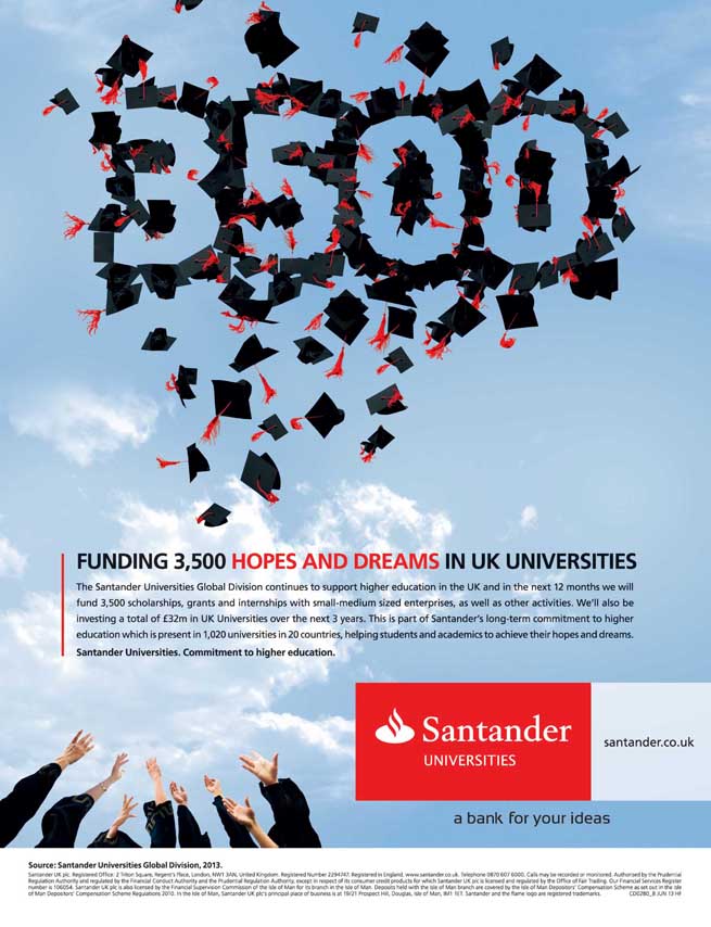 Advert: Santander | Times Higher Education (THE)