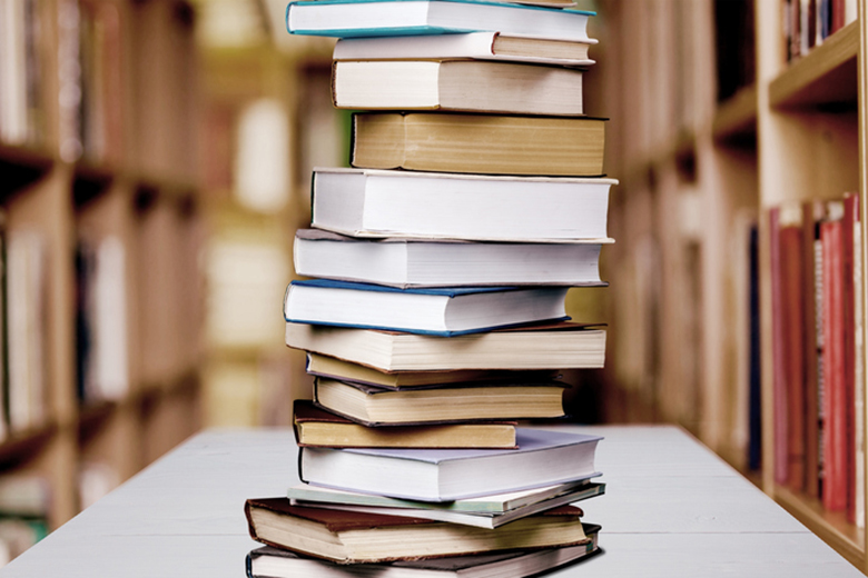 Stack Of Textbooks